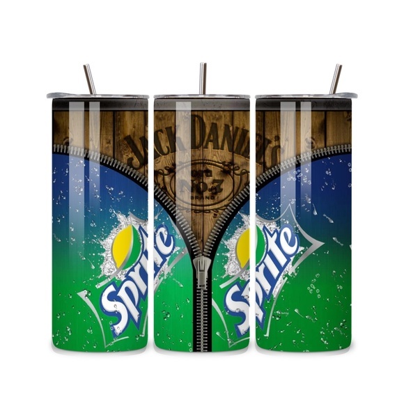 Handmade | Dining | Jack Daniels Sprite 2oz Stainless Steel Tumbler ...